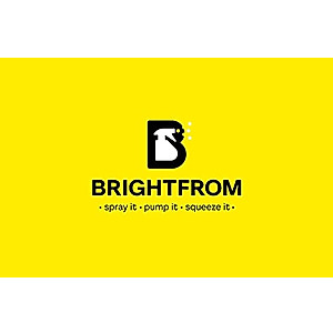 BRIGHTFROM Condiment Squeeze Bottles, 12 OZ Empty Squirt Bottles, Clear Twist Top Cap, Leak Proof - Great for Ketchup, Mustard, Syrup, Sauces, Dressing, Oil, Arts & Crafts, BPA FREE Plastic - 2 PACK