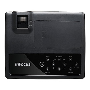 InFocus IN1116 WXGA DLP Portable Projector, HDMI, 3.5 lbs, 4GB Storage, 2400 Lumens