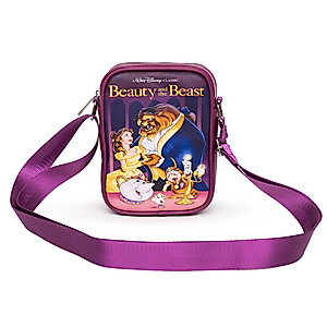 Disney Bag, Crossbody, Beauty and the Beast VHS Movie Box Replica, Vegan Leather