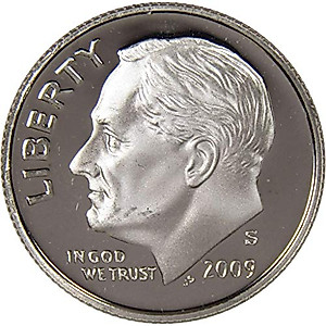 2009 S Roosevelt Dime Choice Proof Clad 10c US Coin Collectible