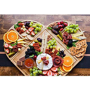 Generic 3 Piece Magnetic Charcuterie Boards Gift Set: Charcuterie Board Set, Bamboo Cheese Board Set for Mom | House Warming Gifts New Home | Wedding Gifts for Couple, Bridal Shower Gift