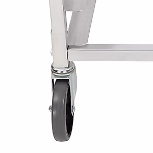 YSHUSTGY Bun Pan Rack, 20-Tier Commercial Bakery Racks, Mobile Trolley Storage Cooling Rack,Strong bearing capacity, with Lockable Casters,Thickened Supporting Strip for Home Or Commercial Kitchens