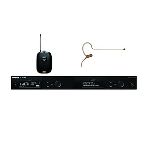 Shure SLXD14D/MX153 Omnidirectional Headworn Wireless Microphone System, Cocoa, H55 514-558 MHz