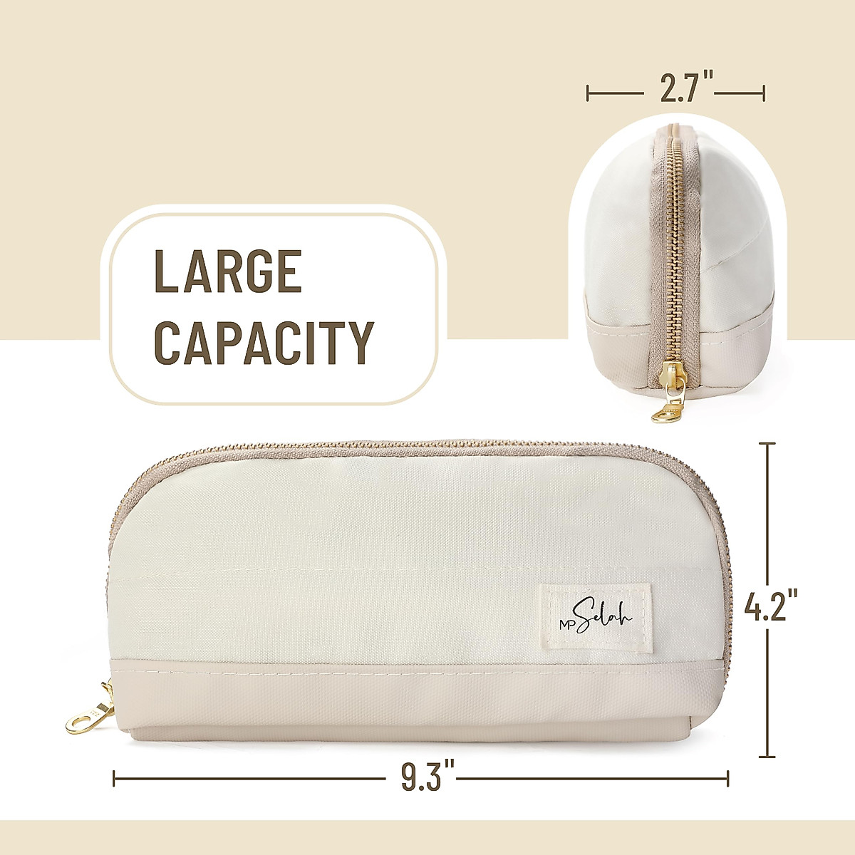 Mr. Pen- Pencil Case, Cream, Pencil Pouch, Pencil Bag, Pen Case, Pen Pouch, Pen Bag, Pencil Pouches, Pencil Bags, Pencil Case, School Pencil Case, College Pencil Case