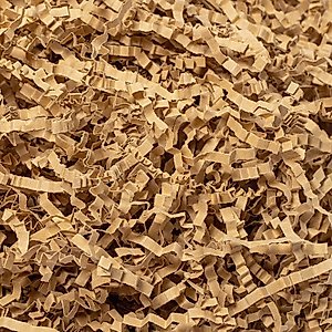Mefleet Crinkle Cut Paper Shred Filler 2 LB Brown Crinkle Paper Shredded Paper for Gift Box - Gift Basket Filler - Kraft Gift Box Stuffing for Christmas Holiday Packaging Wrapping