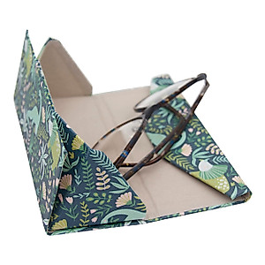 Real Sic Adorable Animal Glasses Case - Magnetic Folding Eco Leather Feel Cute Hard Shell Glasses Case For Eyeglasses - Large Reading Sunglasses Cases - Slim Sunglasses Hard Case