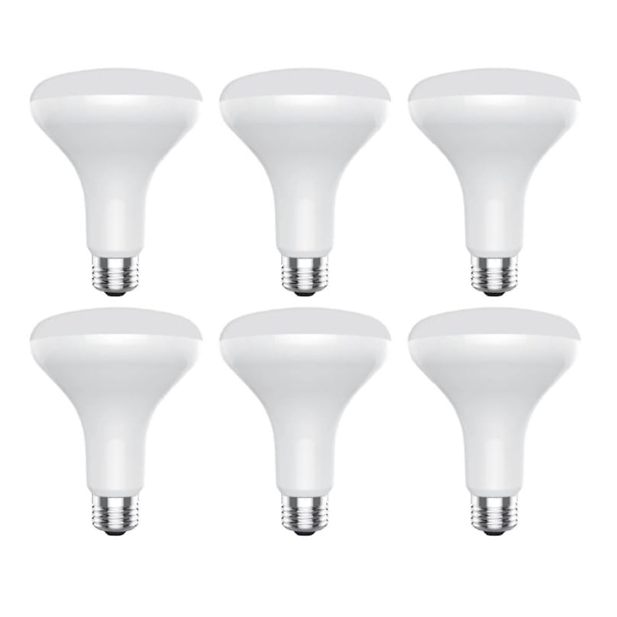GE Classic 65 W Equivalent Dimmable Bright White Br30 LED Light Bulbs, 6 Pack