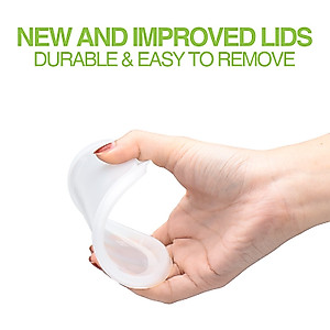 Glotoch 24 Pack 16 oz. (2 Cups) Plastic Food and Drink Storage Containers Set with Lids - Microwave, Freezer & Dishwasher Safe Eco-Friendly, BPA-Free, Reusable & Stackable