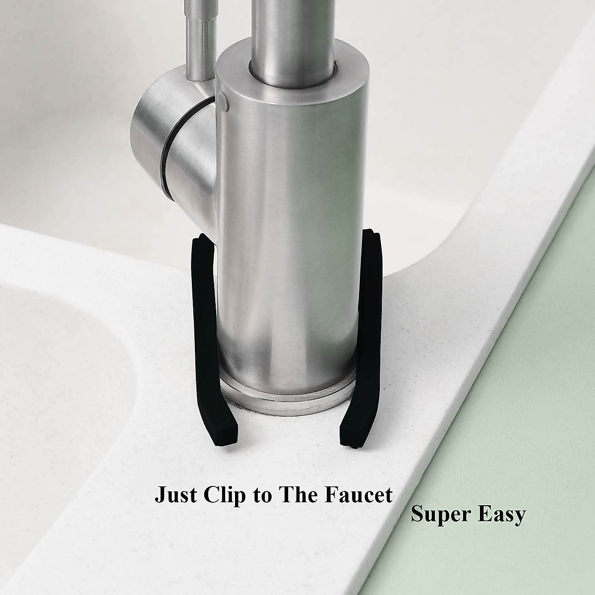 Sink Caddy Sink Sponge Holder, Stainless Steel Sink Organizer, Small Kitchen Bathroom Faucet Organizer-Fix Around Faucet