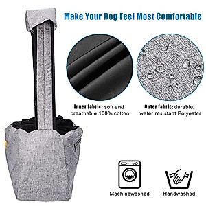 Ownpets Pet Sling Carrier, Fits 15 to 25lbs Extra-Large Dog/Cat Sling Carrier Reversible and Hands-Free Dog Bag with Adjustable Strap and Pocket Shoulder Pad for Outdoor Travel Hiking