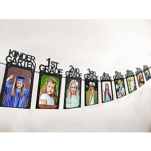 Graduation Decorations Class of 2024 Graduation Photo Banner K-12 Photo Display for Senior 2024 Picture Banner for High School 5th 8th Grad 4x6 SP001