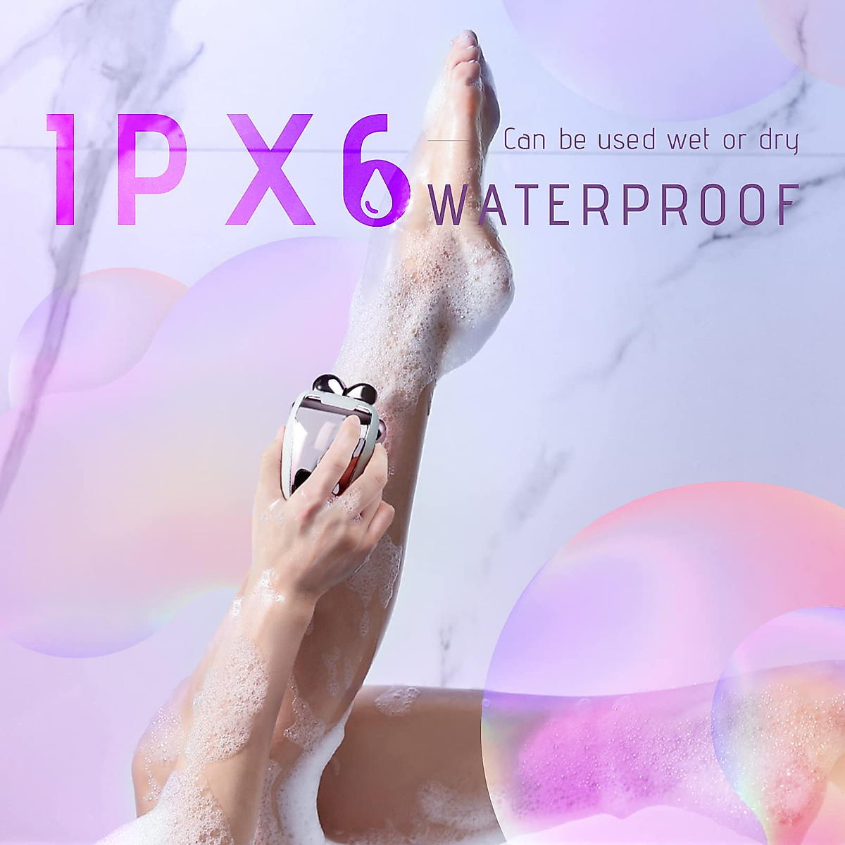 5 in 1 Cordless Electric Razor for Sensitive Skin - Painless Women's Leg, Bikini and Face Hair Remover - Waterproof Wet/Dry Shaver and Trimmer