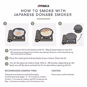 Japanese Donabe Smoker for 4 People, Large