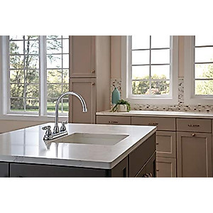 Peerless Claymore 2-Handle Kitchen Sink Faucet with Side Sprayer, Chrome P299575LF