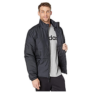 adidas Men's BSC 3-Stripes Insulated Outdoor Jacket, Black/Black, XX-Large