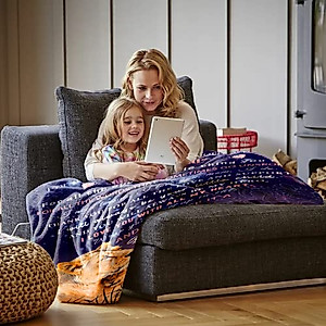 YRAQLVU Gifts for Mom, Mom Birthday Gift from Son, Soft Cozy Flannel Fleece Blanket with Letter Filled with Gratitude for Mother, for Mom, to My Mom Throw Blanket 50" x 60"