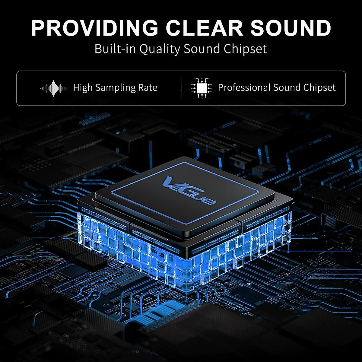 VeGue USB Microphone Kit, 192kHz/24Bit Streaming Podcast PC Condenser Computer Mic Set for Gaming, YouTube Video, Recording Music, Voice Over, Studio Mic with Adjustable Arm Stand (VG-016)