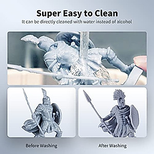 ANYCUBIC Wash Cure Machine Plus and Water Washable 3D Printer Resin (Grey, 1000g)