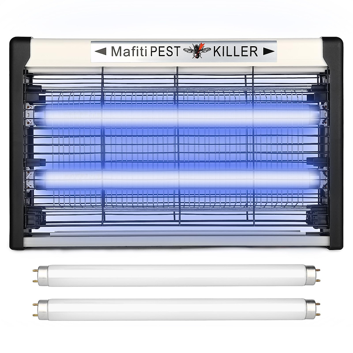 mafiti Bug Zapper Fly Traps Indoor Electric Mosquito Zapper Fly Killer Gnats Fruit Trap for Home Restaurants Kitchen Garden with 2 Replacement Bulbs Black