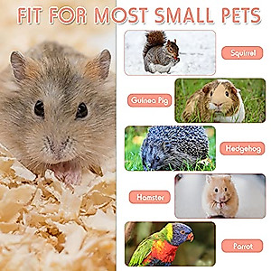 3 Pieces Small Pet Hammock Tunnel Ferret Hammock Hamster Nest Bed Glider Guinea Pig Ferret Hammock Set for Small Pets (Strawberry)