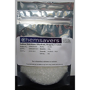 Sodium Molybdate Dihydrate, Reagent, 99.98%, Crystals, 100g