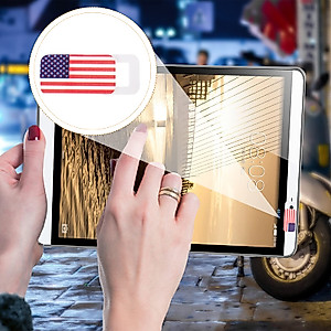 OSALADI Laptop Camera Cover Slide Tablet Camera Covers 4pcs American Flag Pattern Phone Camera Covers Anti- Peeping Sliding Covers Laptop Camera Cover Slide Computer Camera