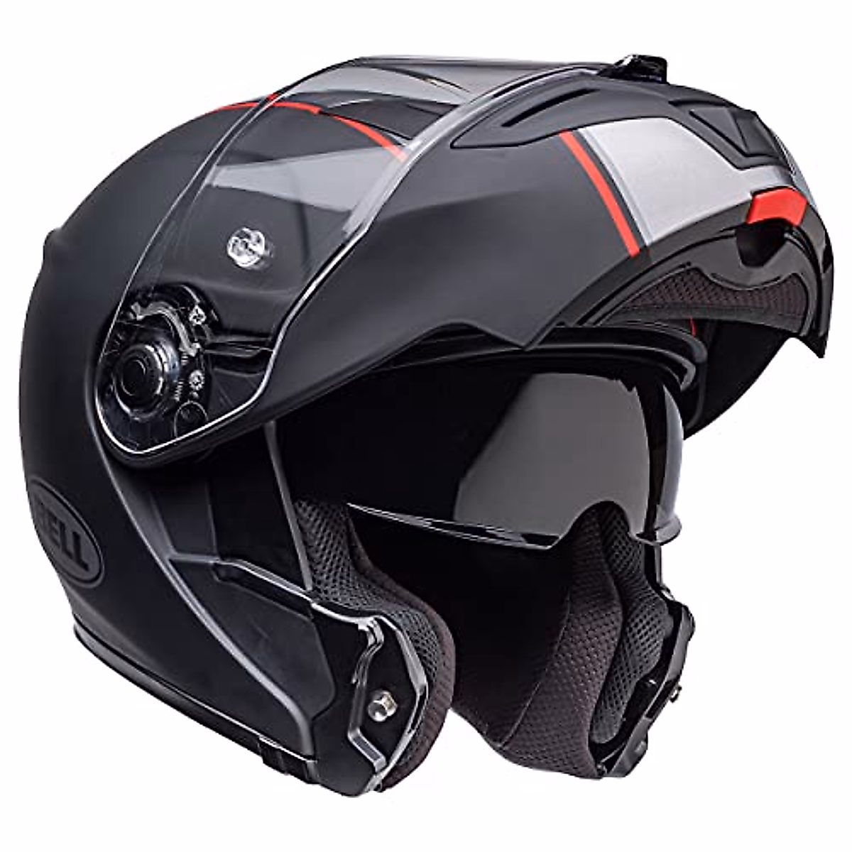 BELL SRT Modular Helmet (Hartluck Jamo Matte/Gloss Black/Red - X-Large)