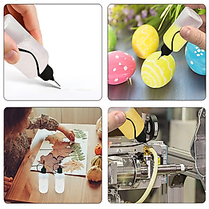 6 Pcs 2 Ounce Tip Applicator Glue Bottle with 2 Pcs Mini Funnels for Glue, Liquid, Alcohol Ink, Acrylic Painting