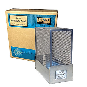Large WiFi Router Cover Guard (Made in The US!) Blocks About 90% of The EMF Your Router emits While You can Still use The Router, Blocks 5G!