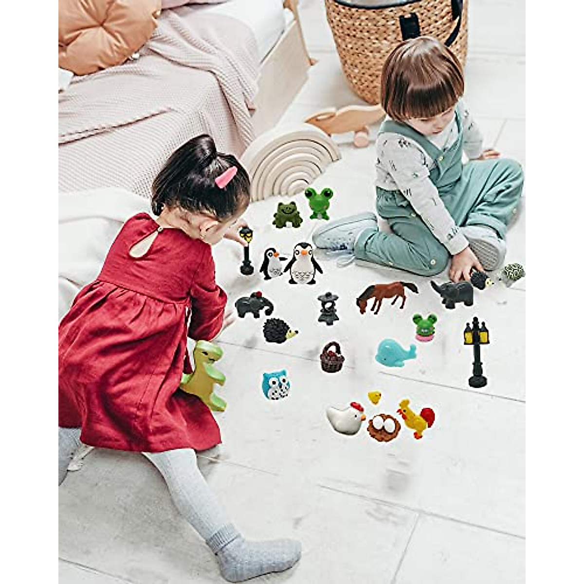 Eipoaks 300PCS Fairy Garden Accessories Outdoor, Miniature Fairy Garden Kit Micro Landscape DIY Ornaments for Home Garden Potted Plant Bonsai Terrarium Dollhouse Decor