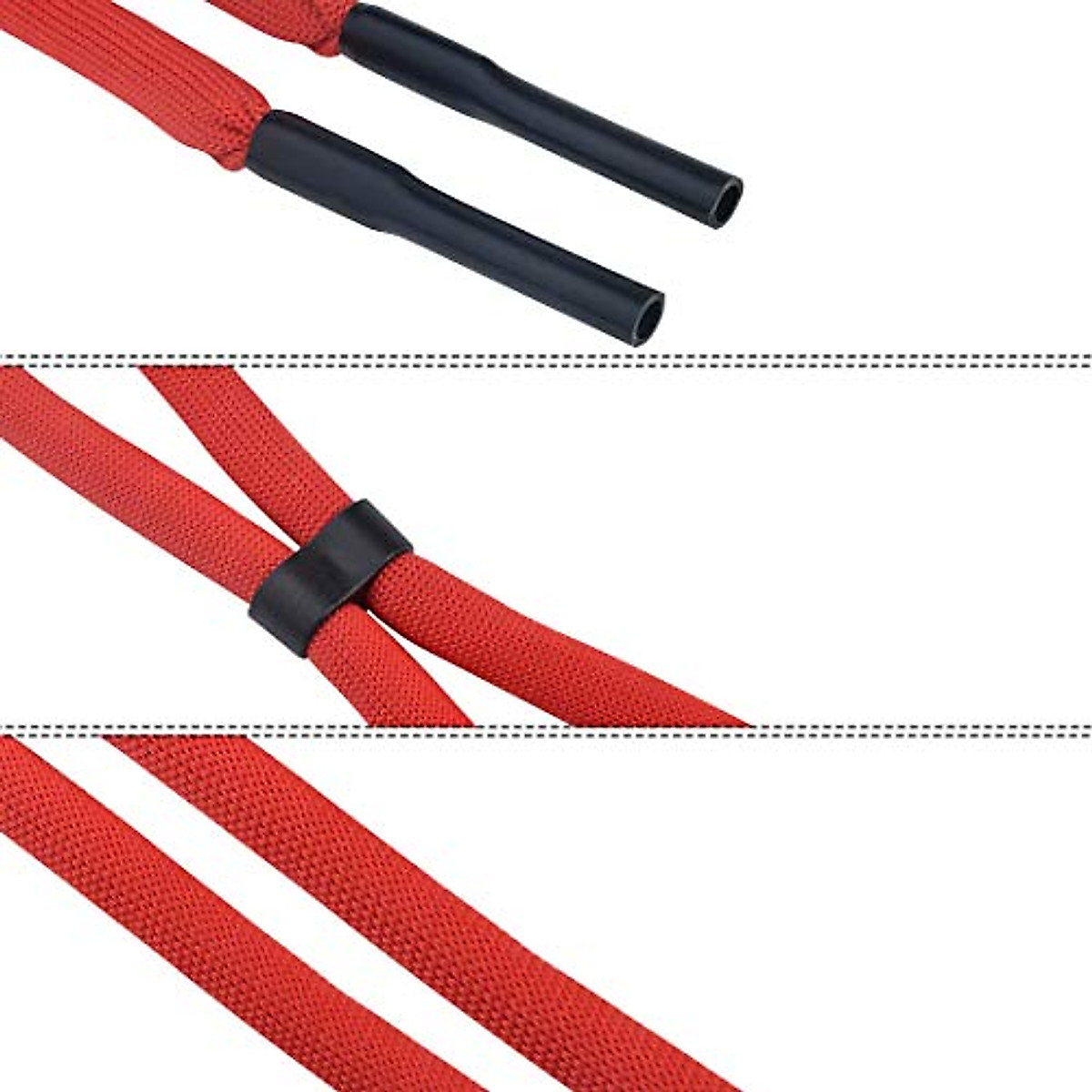 12Pcs Adjustable Sunglasses Straps, Unisex Eyeglass Retainer Holder Strap Floating Foam Glasses Straps Colorful Eyewear Retainer Sunglass Keepers Chain Cord Lanyard for Sport Men Women Kid(10 Color)