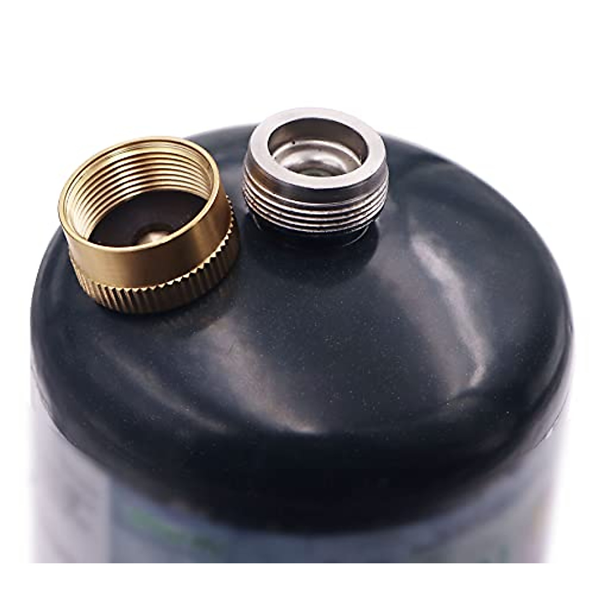 KEXMY Meter Star Pack of 4 Universal Camping Solid Brass Cap 1 LB Propane Bottle Cap Small Gas Tank Cylinder Cap - 4 pcs