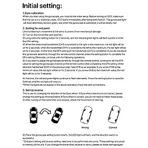 DUMBORC G02 RC Mini Gyroscope Micro Gyros Lightweight Drift Car Balancer for Speed Car/Pull Car/RC Cars