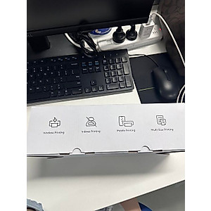 ItriAce Portable Printer, 300DPI Wireless Bluetooth Thermal Printer, Support Multi-Size Thermal Paper, Compatible with iOS, Android & PC, Inkless Mobile Printer for Travel, Office, School, Black