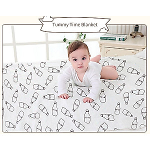 AIVIAI Muslin Baby Swaddle Blankets Baby Long Ripple Wrap Toddler Blankets