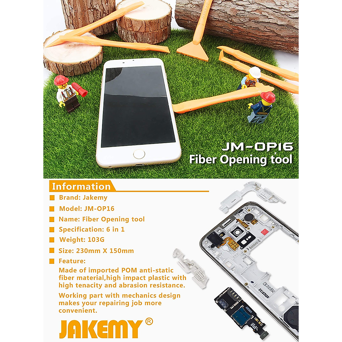 Spudger Plastic Pry Tool Kit - Professional Electronics Opening Repair Tool Kit for Laptop Phone Ipad Screen Opening Tool Kit, Anti-Static Display Removal Opener