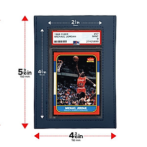 Cardkingpro - Graded Card UV Protection Sleeves Compatible with PSA, SGC, GAI, and BVG Cards, 10 Pack, Large Window