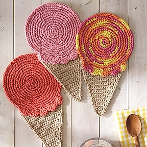 Lily Sugar 'N Cream The Original Ombre Yarn, 2oz, Gauge 4 Medium, 100% Cotton, Playtime - Machine Wash & Dry