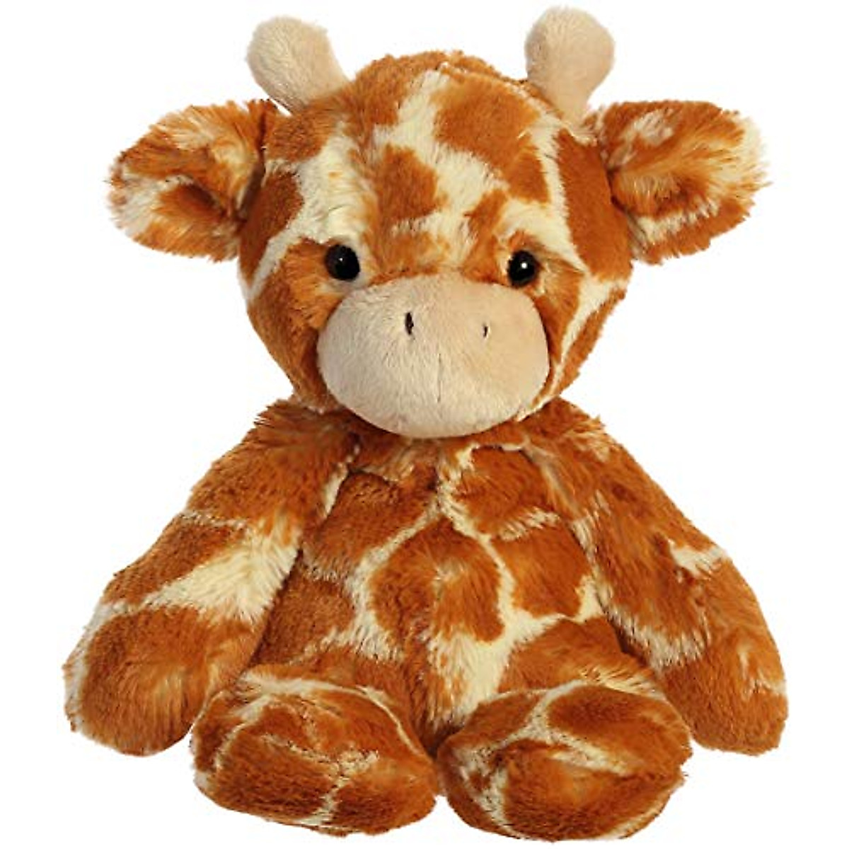 Aurora® Snuggly Sweet & Softer™ Giraffe Stuffed Animal - Comforting Companion - Imaginative Play - Brown 9 Inches