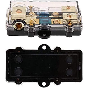 Car Stereo Audio Inline Fuse Holder Distribution Block Car Audio Fuse Holder Distribution Block 0 2 4 AWG in 4 6 8 Gauge Out