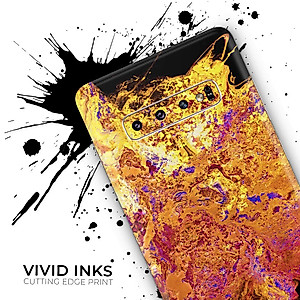 DesignSkinz Liquid Abstract Paint V7 Protective Vinyl Decal Wrap Skin Cover Compatible with The Samsung Galaxy S20 (Screen Trim & Back Glass Skin)