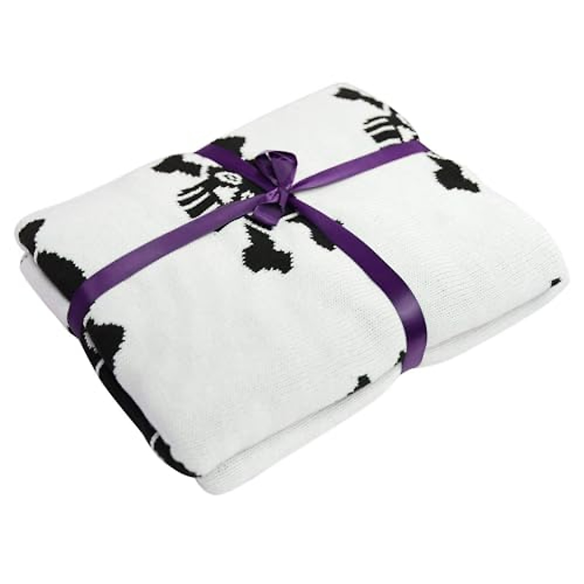 Brandream Throw Blanket Baby Crib Blankets Black and White Designer Pirate Blankets Scull Pattern Decorative Soft Blanket for Couch 35 by 43 Inch