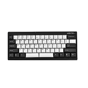Mistel MD600RGB v3 60% Split Mechanical Keyboard, Two Tone PBT Double Shot Keycaps, Programmable Macro Support, USB to Type-C, Windows and Mac OS, Cherry MX Brown Switch