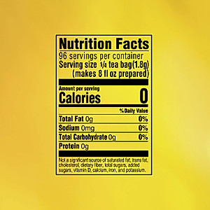 Lipton Family-Size Iced Tea Bags Picked At The Peak of Freshness Unsweetened Tea Can Help Support a Healthy Heart 6 oz (24 Count, Pack of 1)