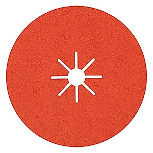 Bosch Professional 2608621829 25-Piece Prisma Ceramic Fibre Sanding Disc R782 (Metal and Stainless Steel, Ø 180 mm, grit G60, Accessories for Angle Grinders)