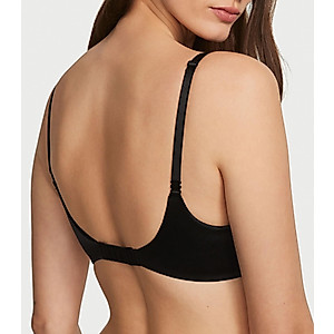Victoria's Secret Bombshell Sexy Strap Push Up Bra, Add 2 Cups, Plunge Neckline, Bras for Women, Very Sexy Collection, Black (36B)