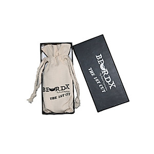 Beard Grooming and Trimming kit for Men's Beard Care| Bamboo Beard Brush Pear Wood Beard Comb with Stainless Steel Scissors and Tweezers Set by Beard Expressions