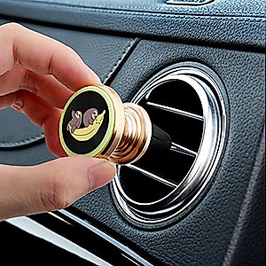 Sloths and Giant Banana Magnetic Phone Holder for Car Air Vent Holder Clip Compatible with All Smartphones & Tablets