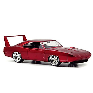 Jada Toys Fast & Furious Dom's Dodge Charger Daytona DIE-CAST Car, 1: 24 Scale Red (97060)