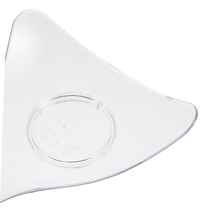 Hemoton 96 Pcs Triangle Dishes Appetizer Cups Appetizer Plates Disposable Ice Cream Serving Plates Appetizer Forks Serving Spoons for Parties Clear Plates for Party Plastic Jam Jar Dessert